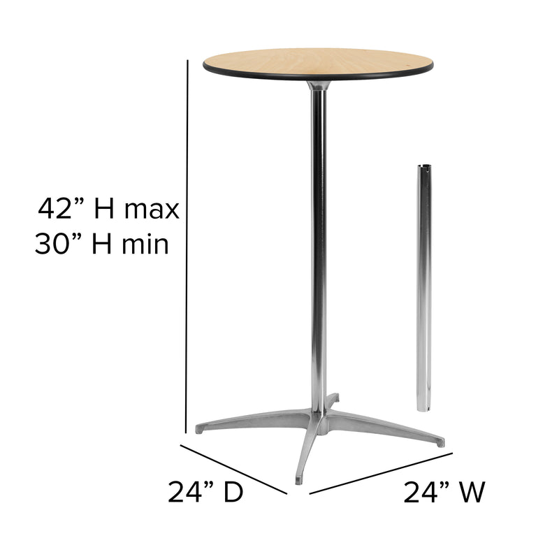 24RD Pub Table - 2 Columns BFDH-24-COTA- – BizChair