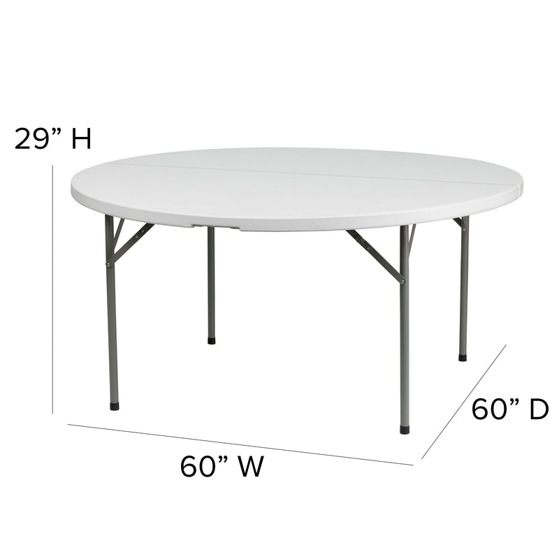 60RND Plastic Fold Table DAD-YCZ-154-GW- – BizChair
