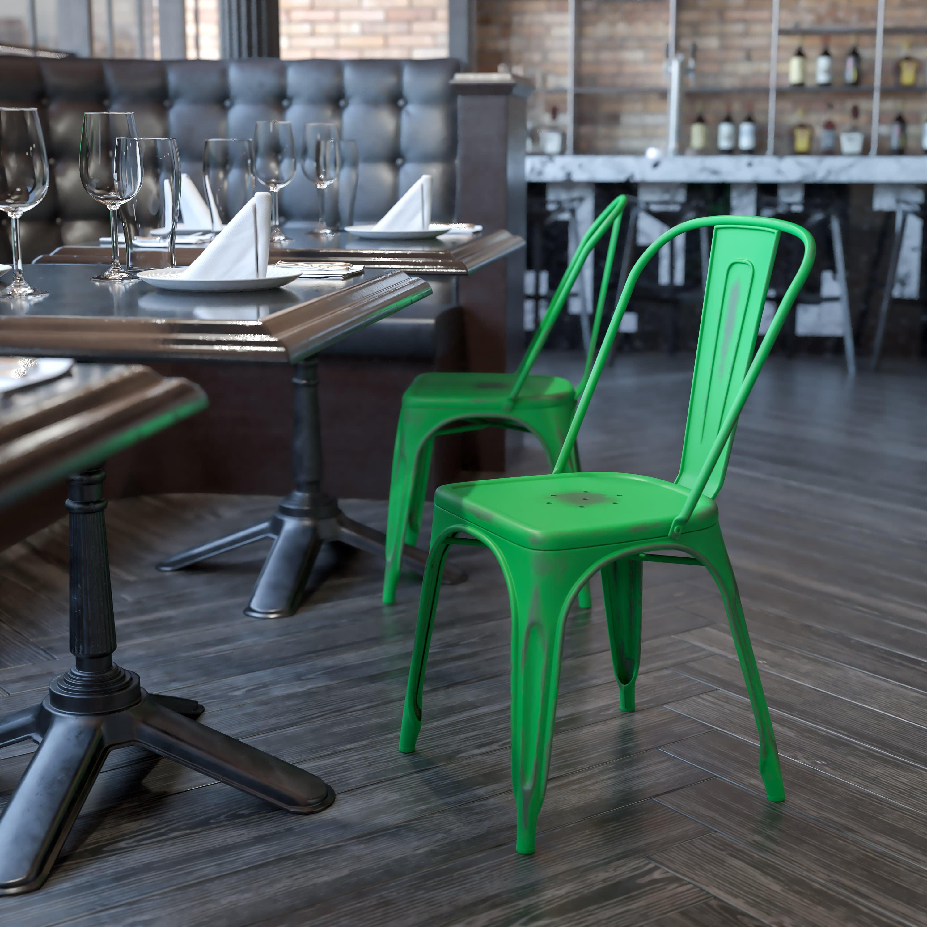 Distressed Metal Chair ET 3534 BizChair