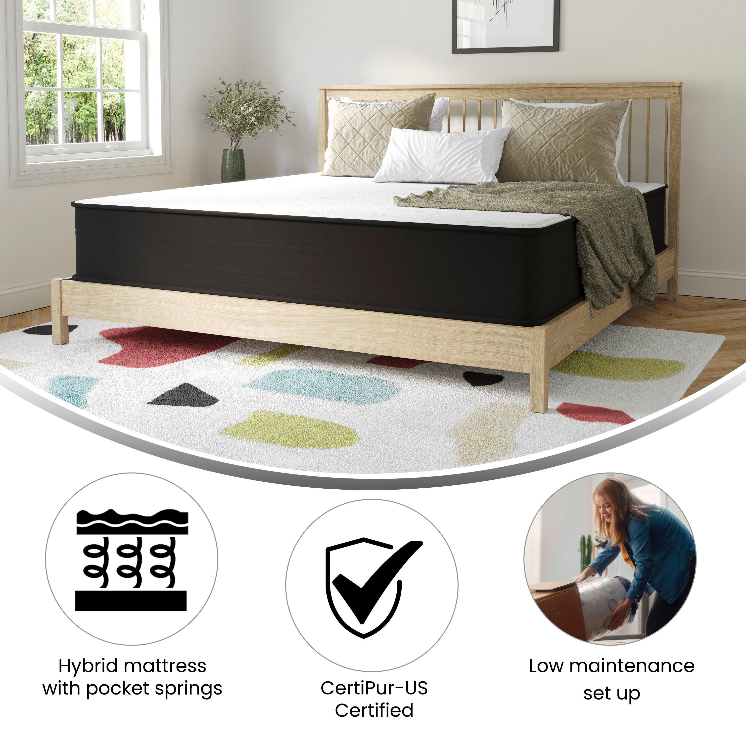 12 Inch Hybrid Mattress DR E230P R12 BizChair