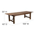 9'x40" Farm Table/2 Bench Set XA-FARM-6- – BizChair