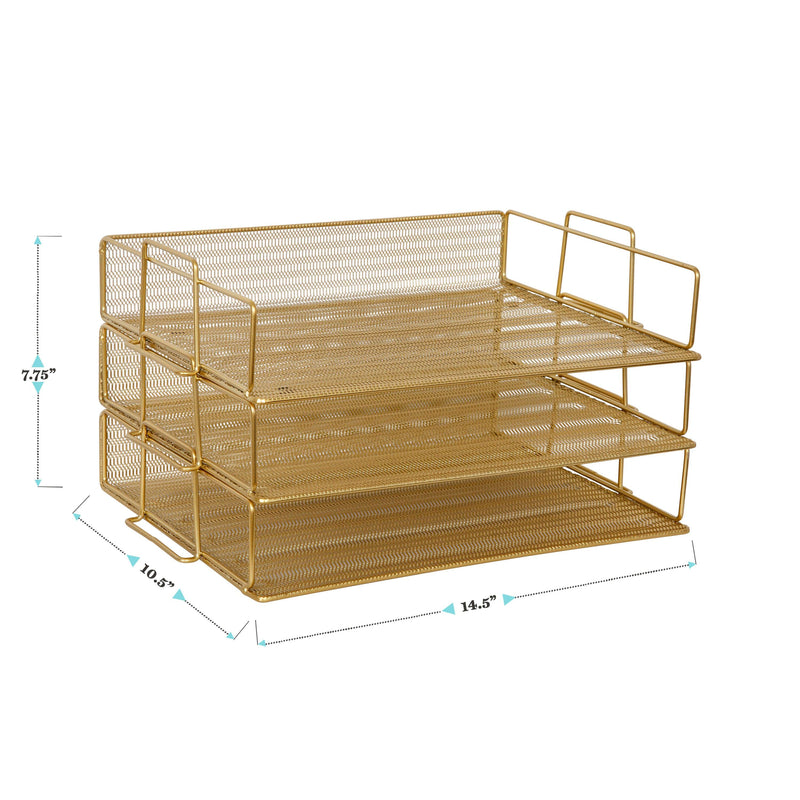 3 Tier Desk Letter Tray MS-HH-OHD01-3- – BizChair
